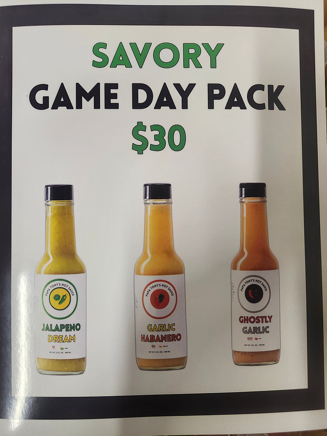 Savory Game Day Pack – Papa Tony's Hot Sauce