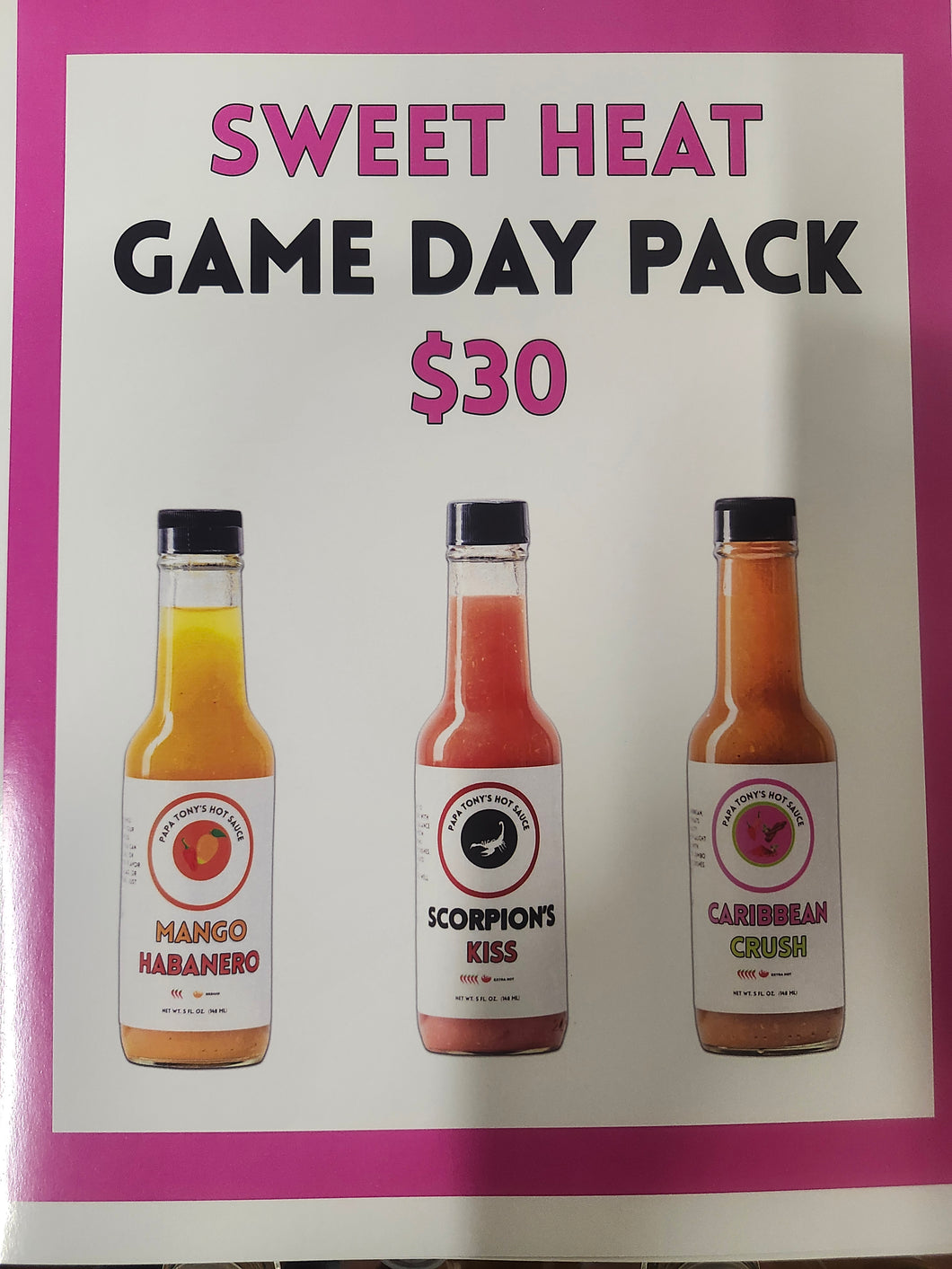 Sweet Heat Game Day Pack – Papa Tony's Hot Sauce